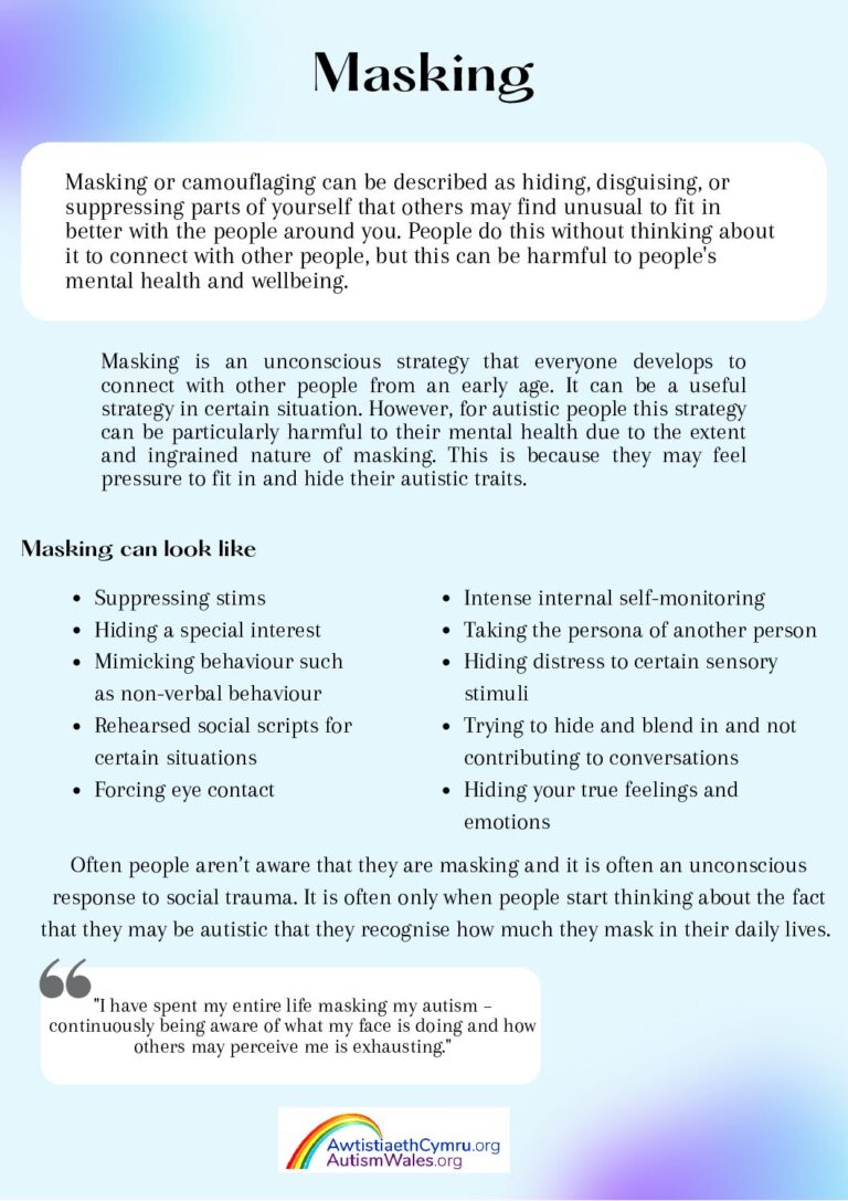 Advice sheets for autistic adults - Niwrowahaniaeth Cymru | Neurodivergence Wales | National ...