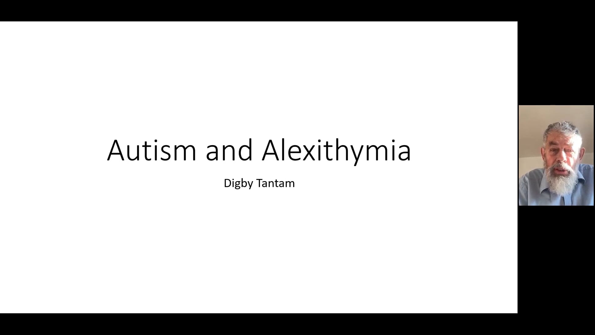 Digby Tantam - Autism and Alexithymia - Niwrowahaniaeth Cymru ...